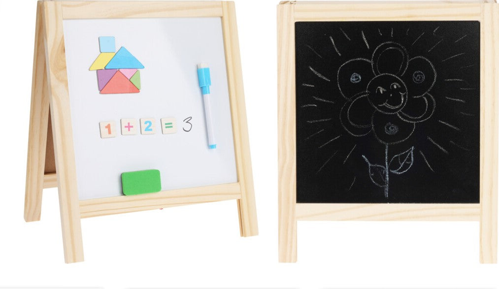 Staffeli børn | 3-i-1 tavle | Leg og læring | 32x27cm -> Køb nu!
