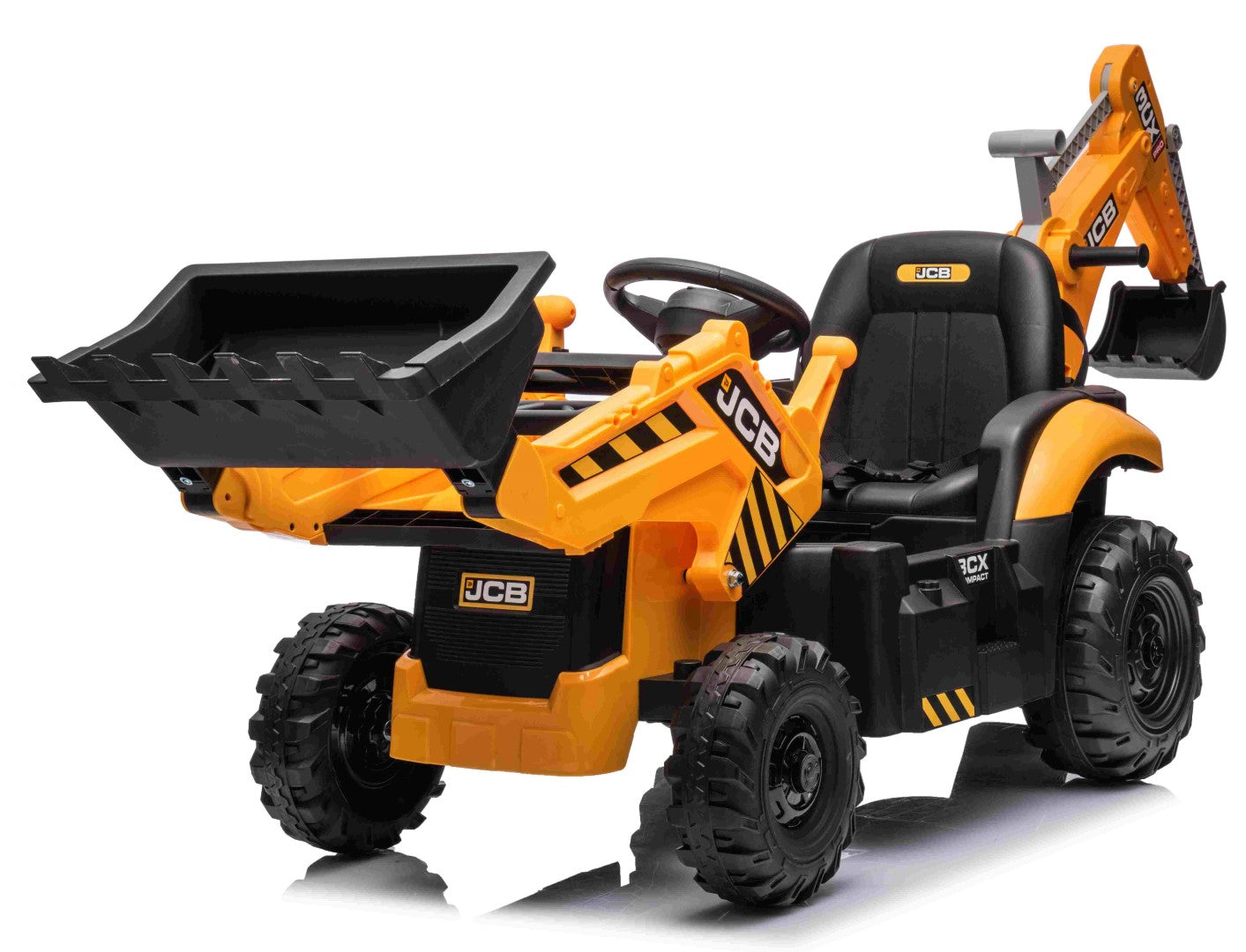 JCB - El Traktor, frontskovl & gravekran – fjernbetjening->Køb her!